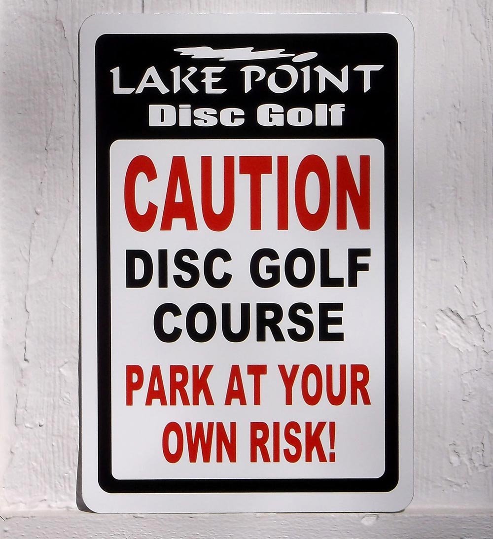 Flying Disc Sign | Chain Reaction Disc Golf